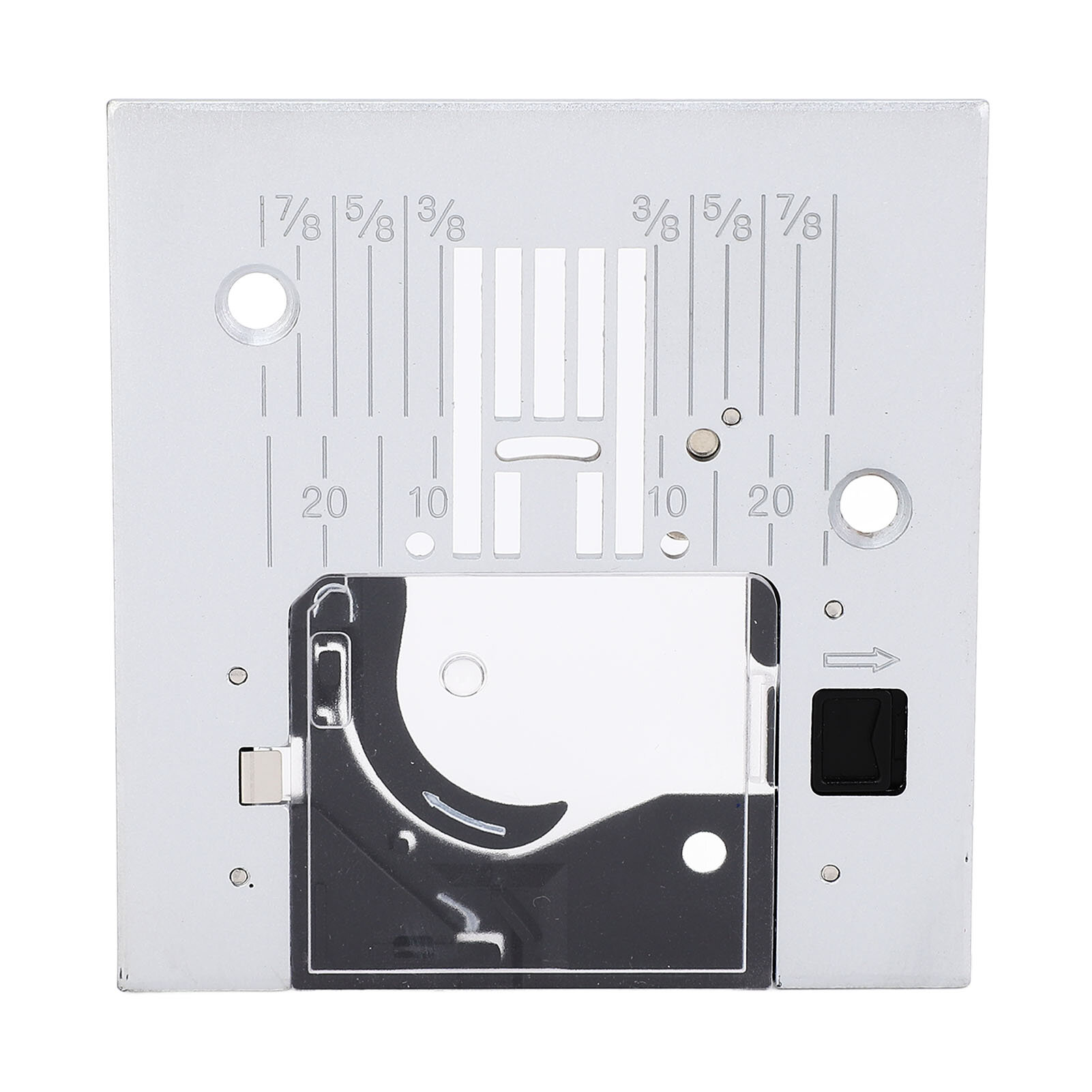 Игольная пластина для строчки "зигзаг" Q235 из углеродистой стали для швейной машины Passport 2.0 3.0, прочная пластиковая замена