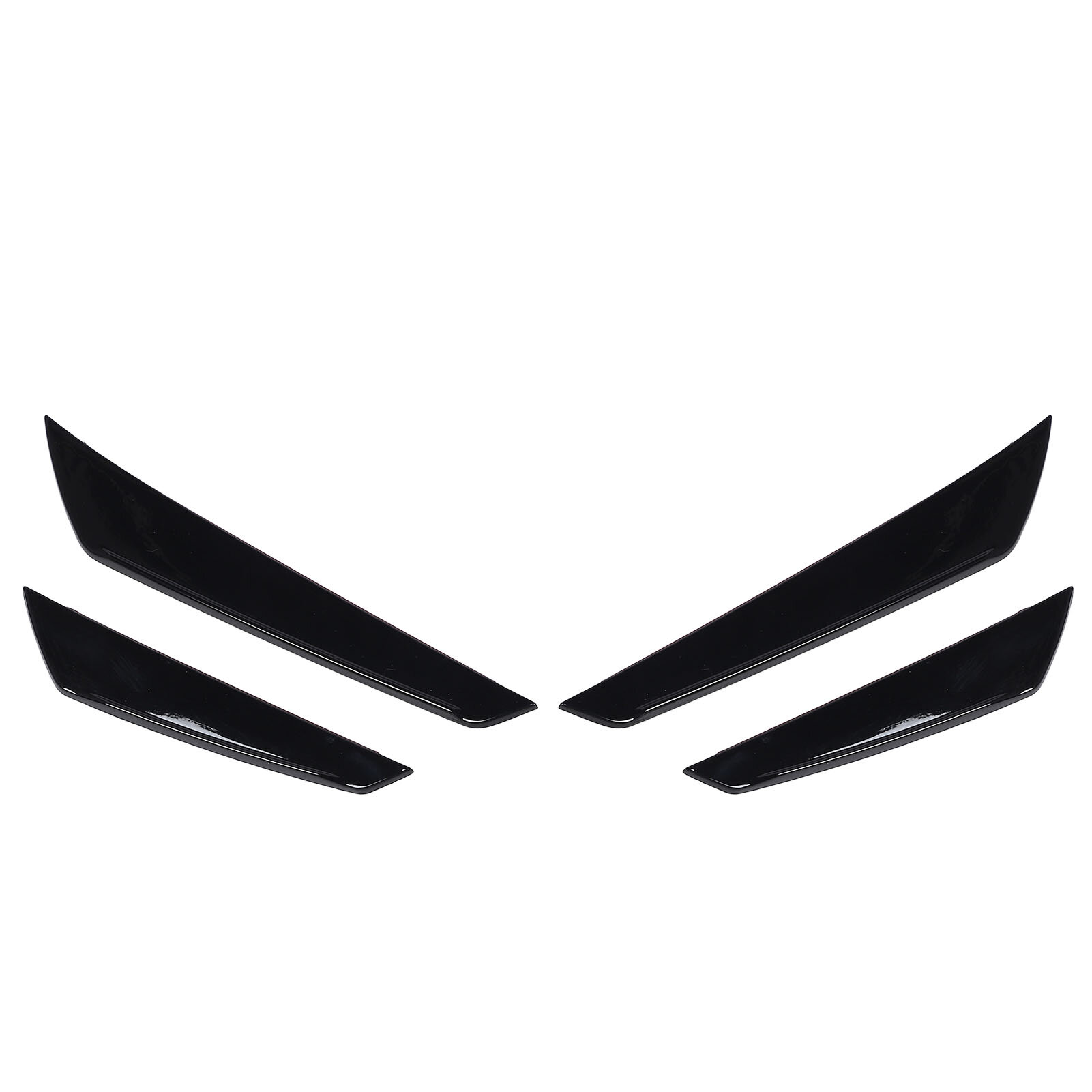 Боковой сплиттер переднего бампера, глянцевый чёрный, для WRX STI VB 2022, 4 шт, обвес Streamline, декоративные аксессуары, простая установка