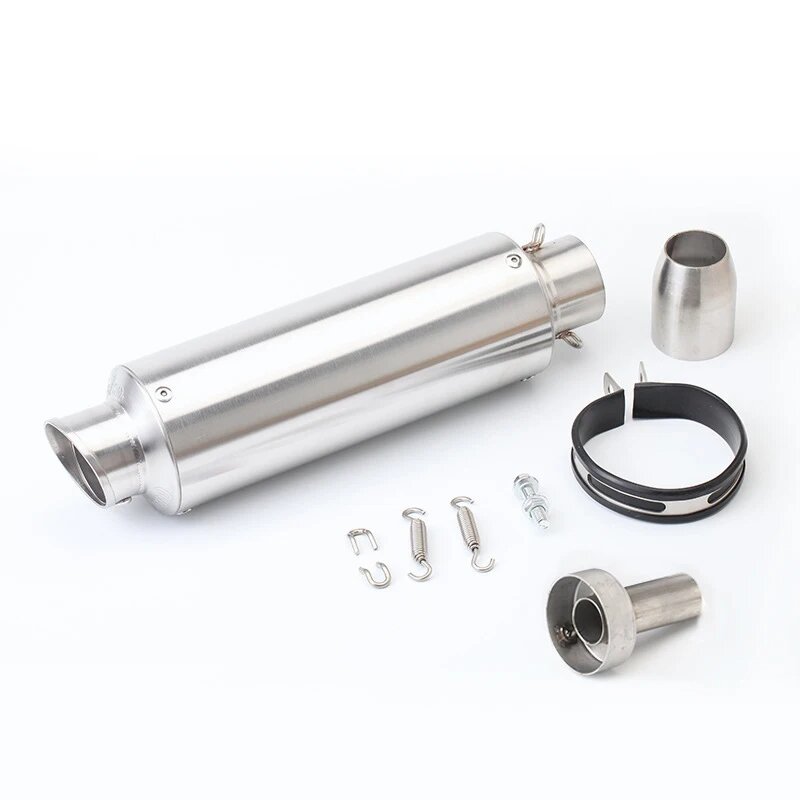 Универсальная выхлопная труба для мотоцикла, глушитель из углеродного волокна, из SS long