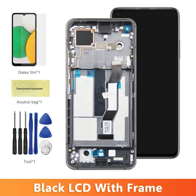 6,67 "для Xiaomi Mi 10T Pro ЖК-дисплей с сенсорным экраном и дигитайзером в сборе для Xiaomi Mi 10T 5G ЖК-дисплей Redmi k30s LCD Black With Frame