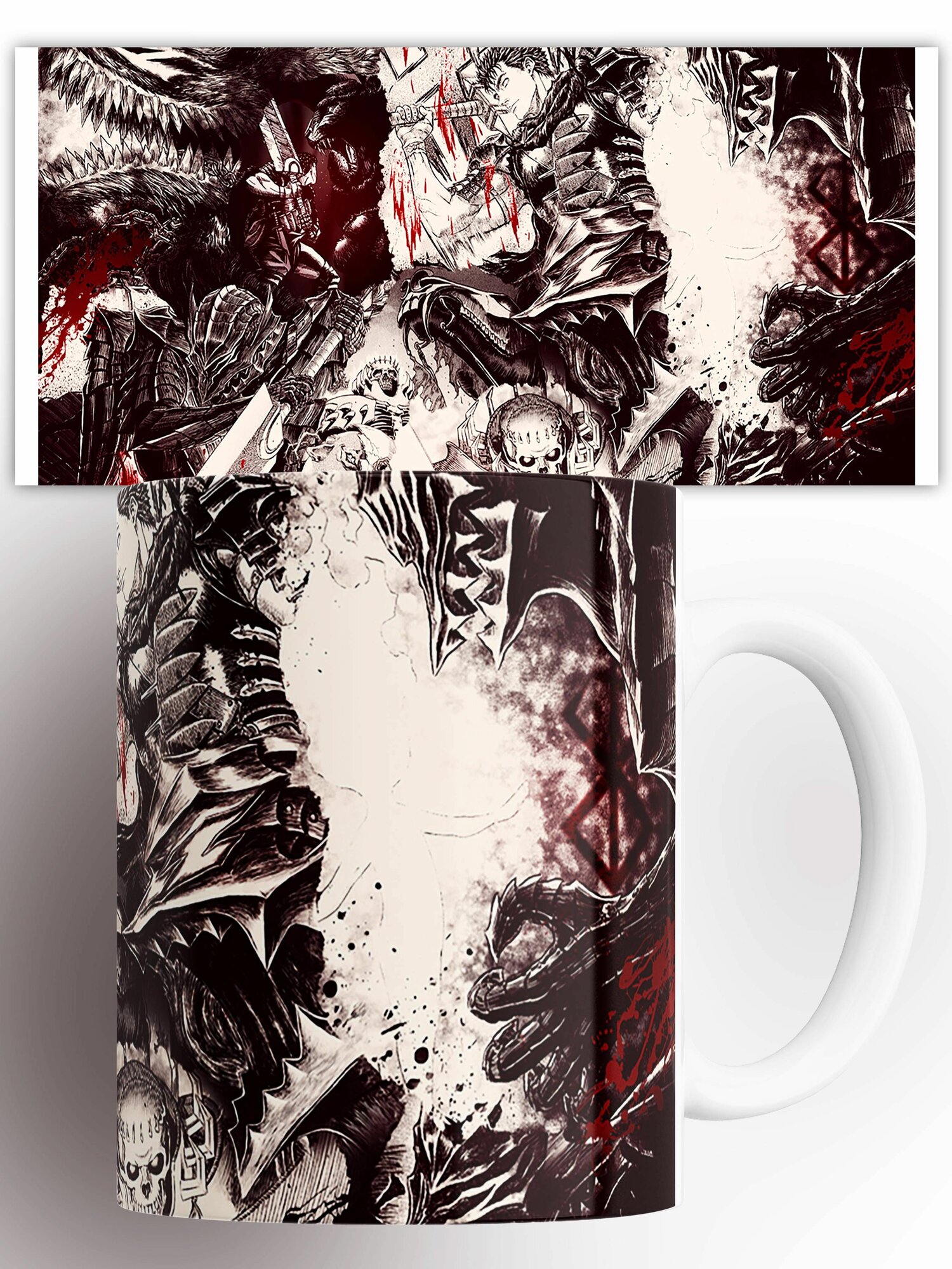 Кружка с принтом Аниме Берсерк anime Berserk 330 мл