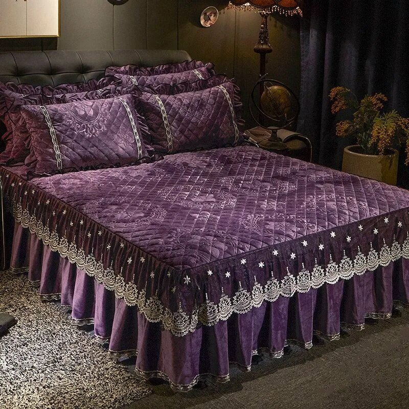 AiWinsure Покрывало European velvet bedspreads, Бархат с размерами: 220 см х 200 см