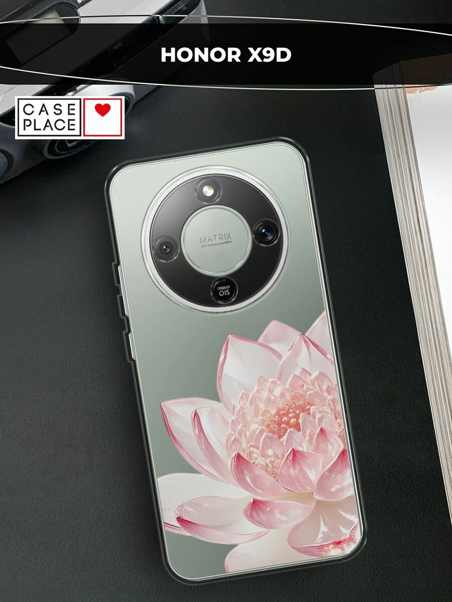 Чехол на Honor X9d / Хонор X9d с принтом Стеклянный лотос