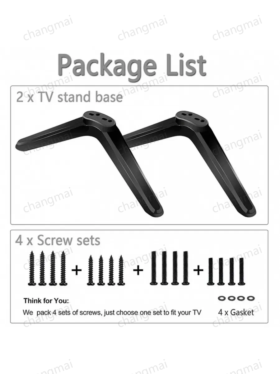 Подставка для телевизора Ножки 28 32 40 43 49 50 55 65 дюймо