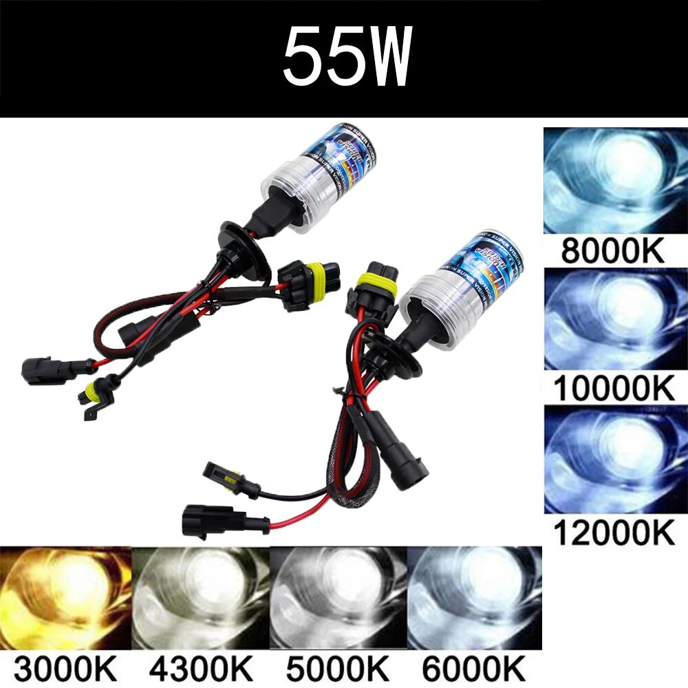 Ксеноновые лампы 9006/HB4 55W 6000K Cold White комплект 2шт