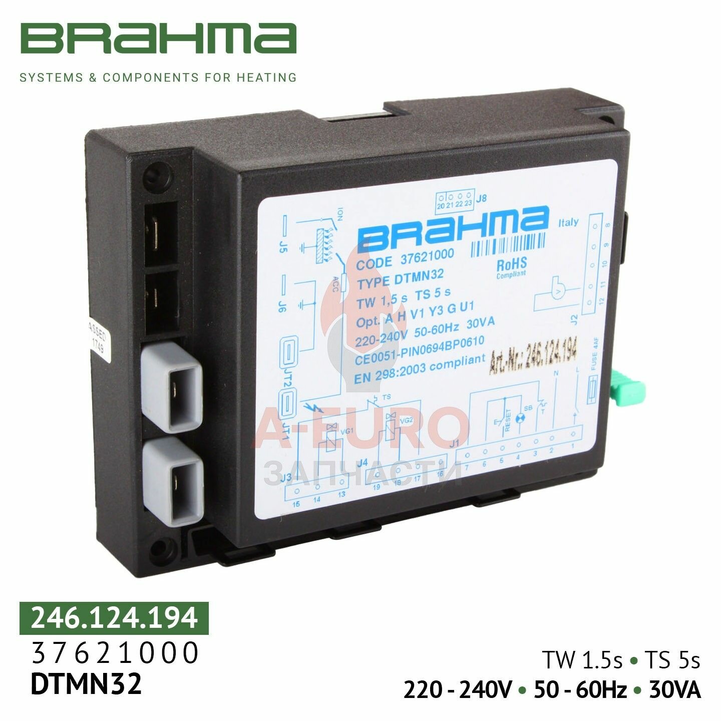 Блок управления горением Brahma DTMN32, 37621000