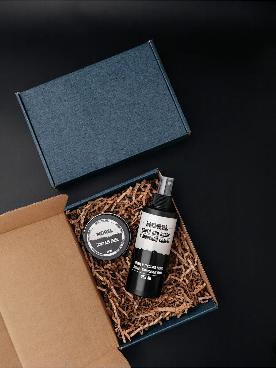 MOREL Стайлинг-набор: матовая глина и солевой спрей для волос