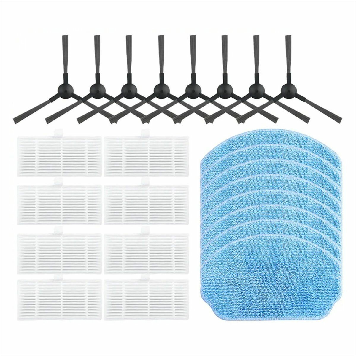Для Midea VCR04W боковая щетка, фильтр HEPA, салфетки для швабры, тряпки, запасные части для робота-пылесоса