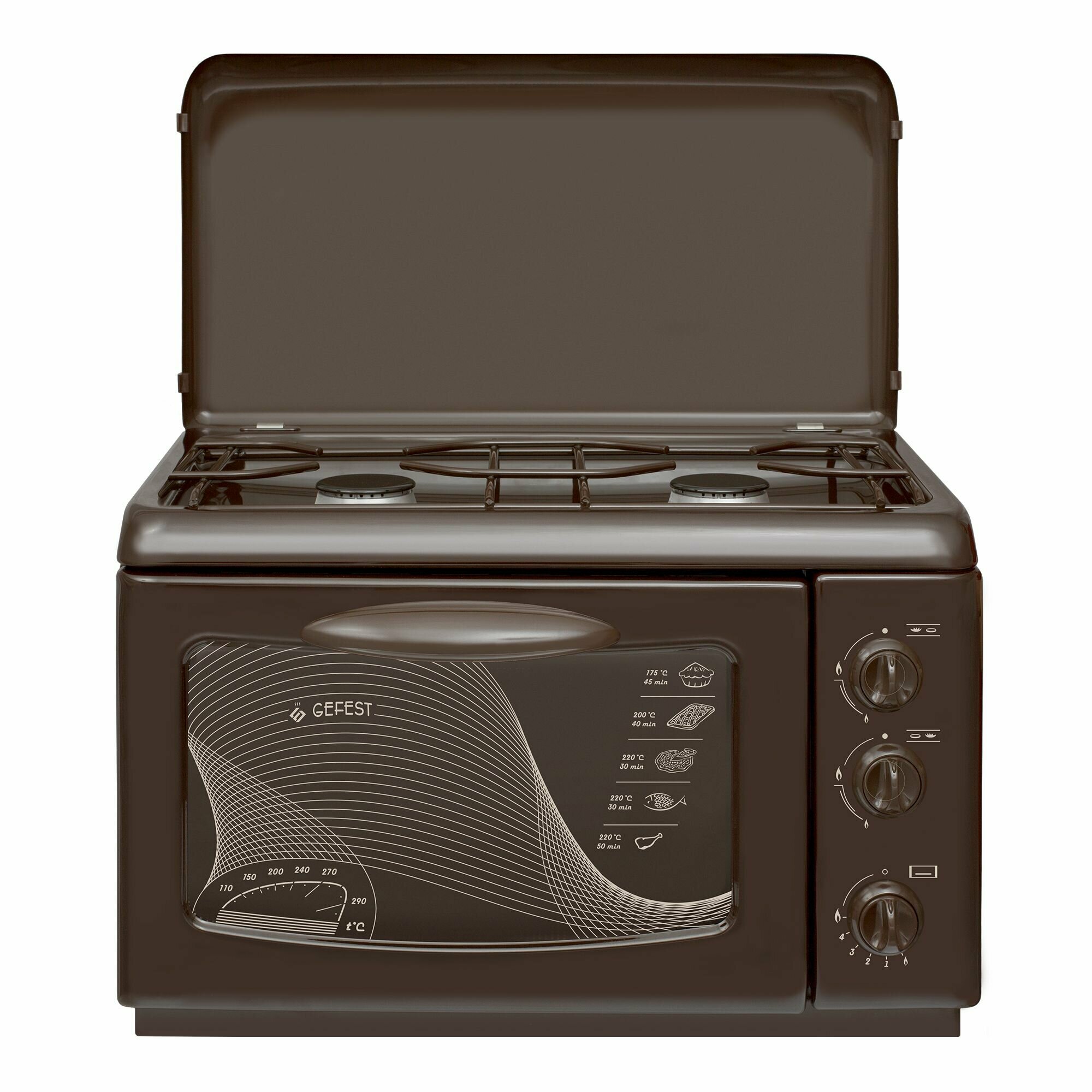 Плита газовая настольная GEFEST ПГ 100 К19, коричневый