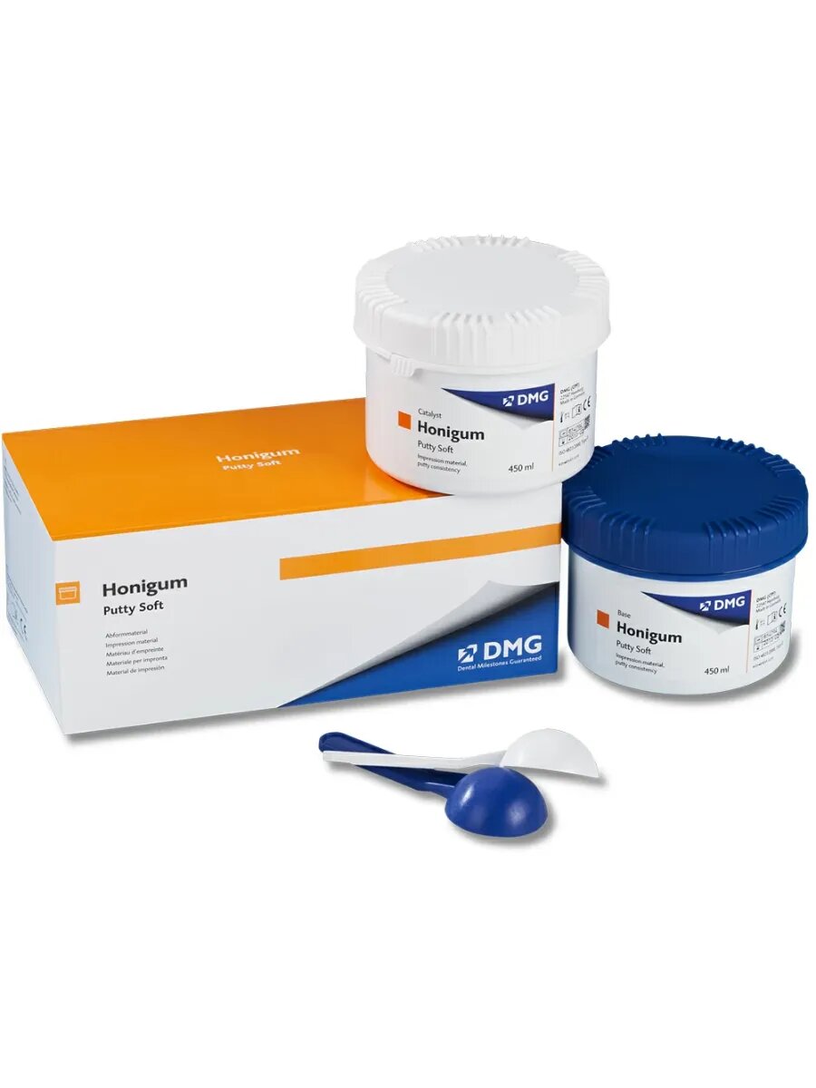 Слепочная масса Honigum Putty Soft 2 x 450 мл мягкий базовый