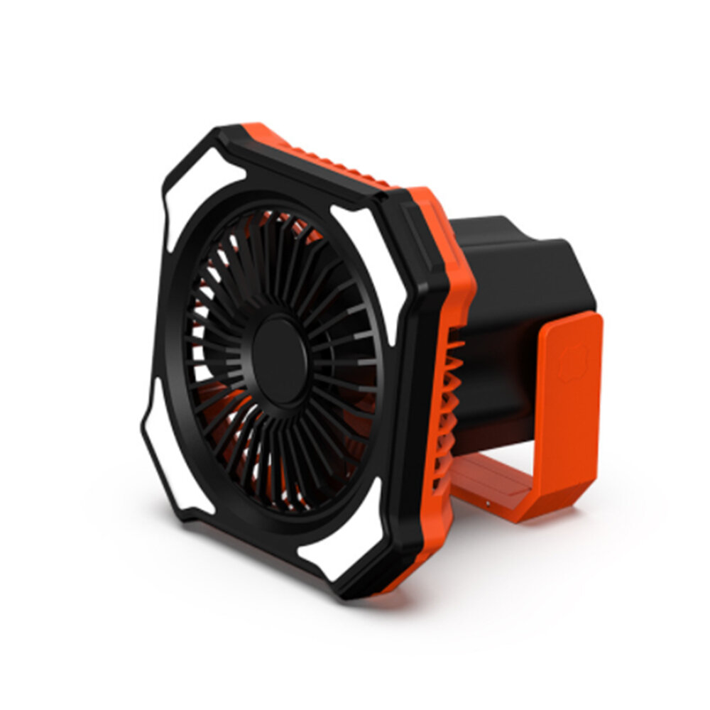 Многофункциональный кемпинговый вентилятор с LED-освещением USB, батарейный вентилятор, потолочный свет для палатки, портативный внешний аккумулятор с 3 регулируемыми скоростями ветра и яркостью, пульт дистанционного управления,