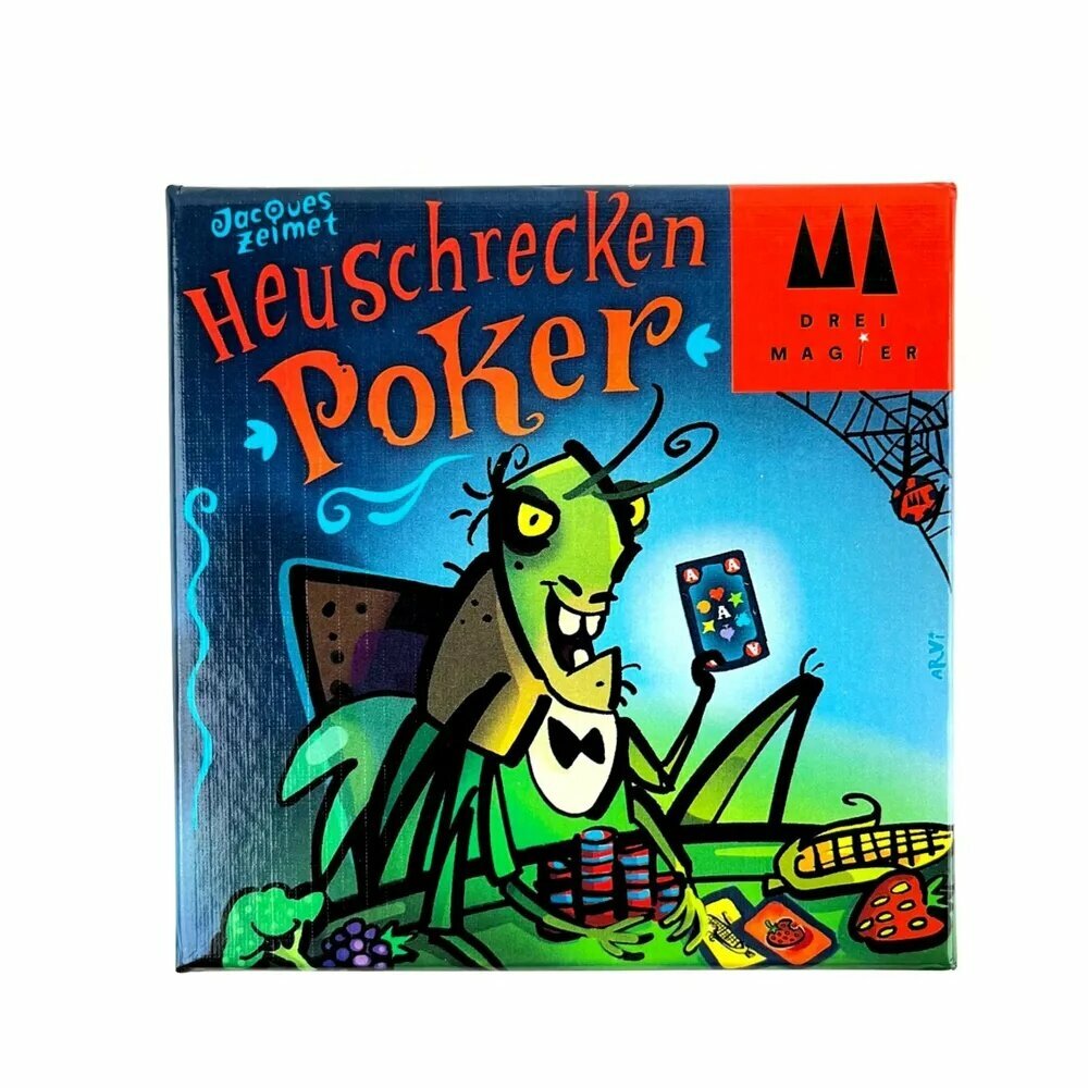 Heuschrecken Poker: Весёлая битва насекомых для 2-4 игроков Карточный блеф за 20 минут Домашняя настолка со смехом!
