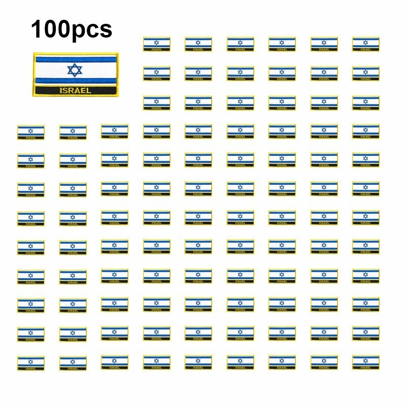 Нашивки флаг Израиля, 100шт, Цвет: PT0205-R-100PCS