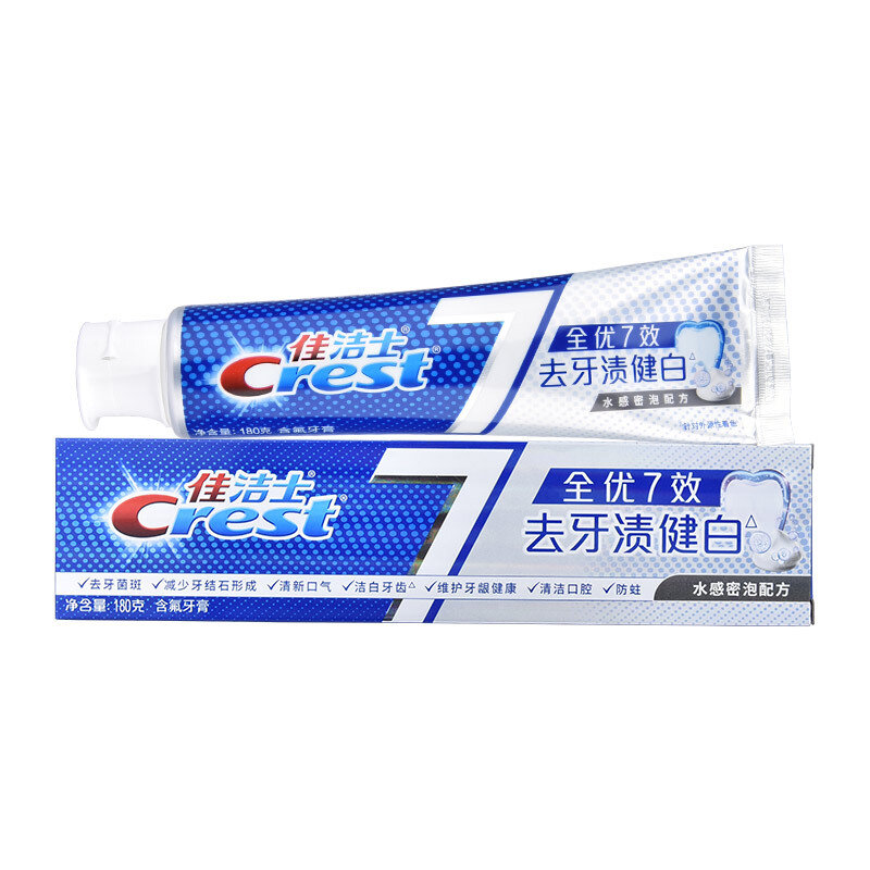 180 г зубная паста Crest All-Advantage 7-эффектов, свежее дыхание, анти-плак, сильная эмаль, предотвращение кариеса, для домашнего использования
