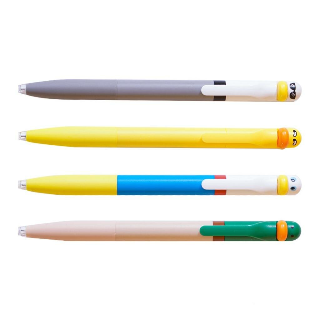 Крутильная ручка с милым рисунком в виде утки для снятия стресса, плавного письма, использования в школе и офисе