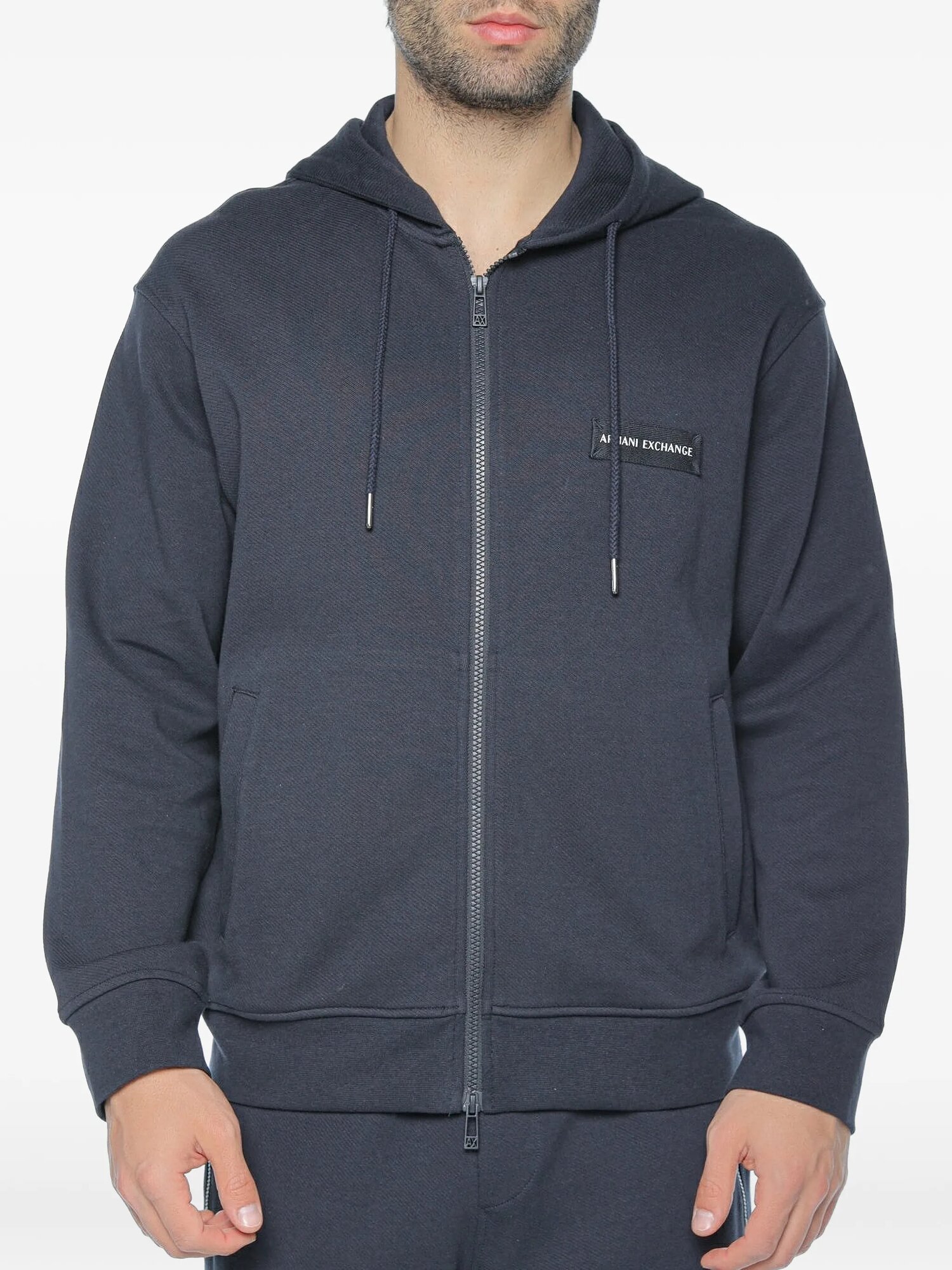 Худи Logo-patch zip-up hoodie