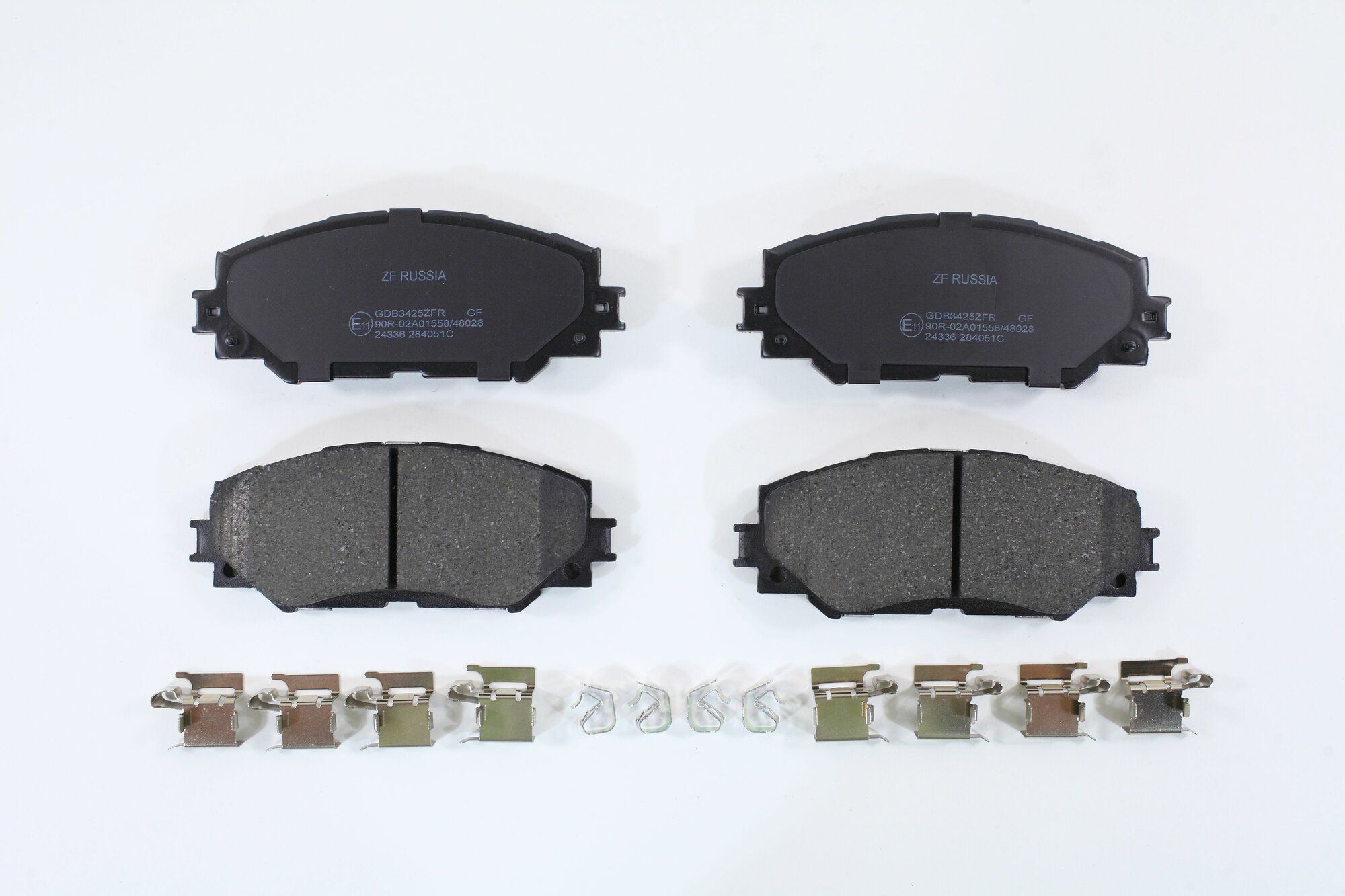 Колодки передние для TOYOTA COROLLA 06- Auris 1.4-1.6 07- ZF Russia GDB3425 ZFR