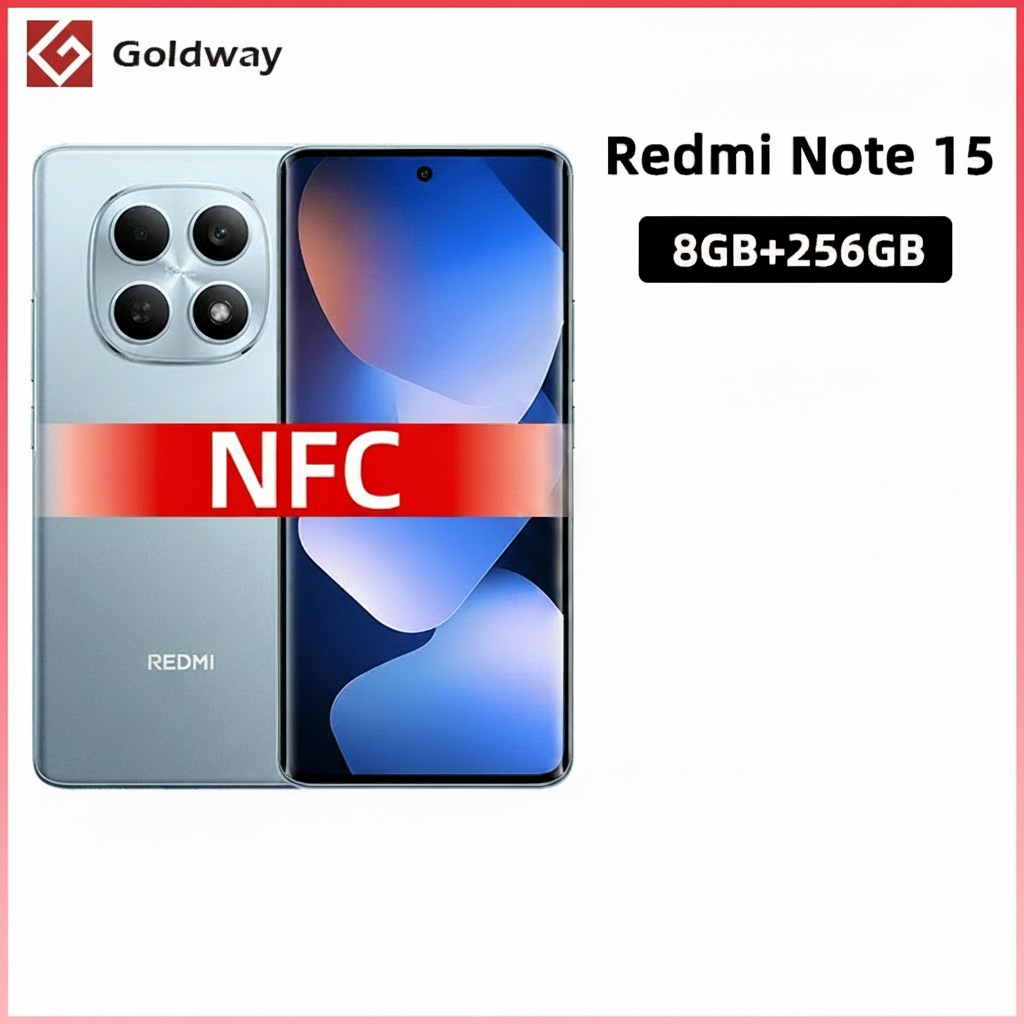 Глобальная версия Xiaomi Redmi Note 15 4G с основной Standard, Голубой, 256ГБ, 8GB 256GB Blue NFC