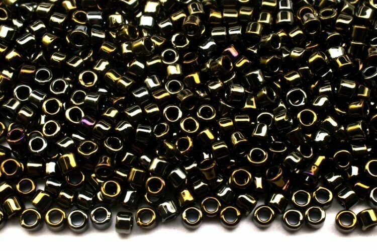 Бисер японский TOHO Treasure цилиндрический 11/0 #0083 коричневый, металлизированный ирис, 5 грамм