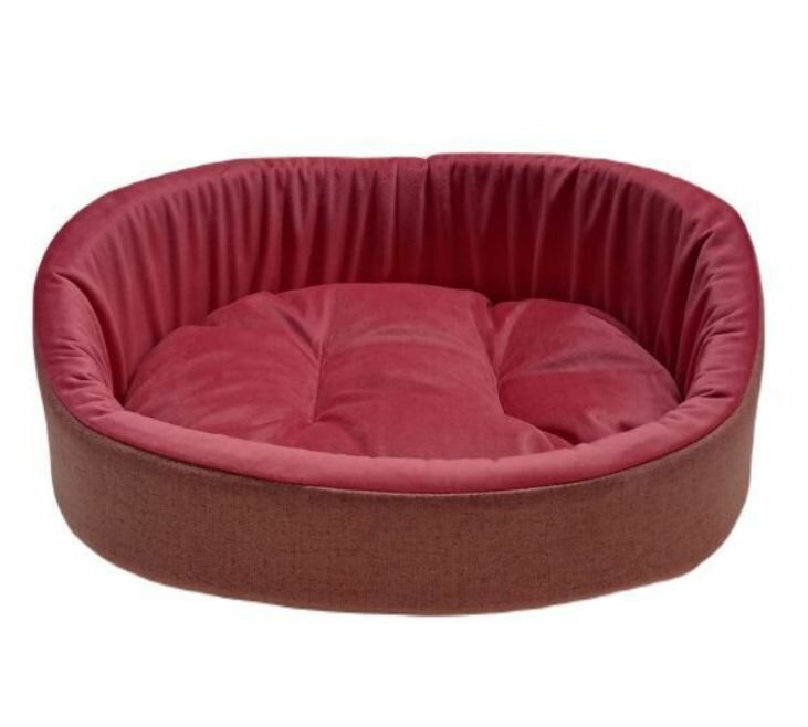 HOMEPET Лежак для домашних животных Montana №1, Ягодно-розовый, 43 см х 38 см х 15 см
