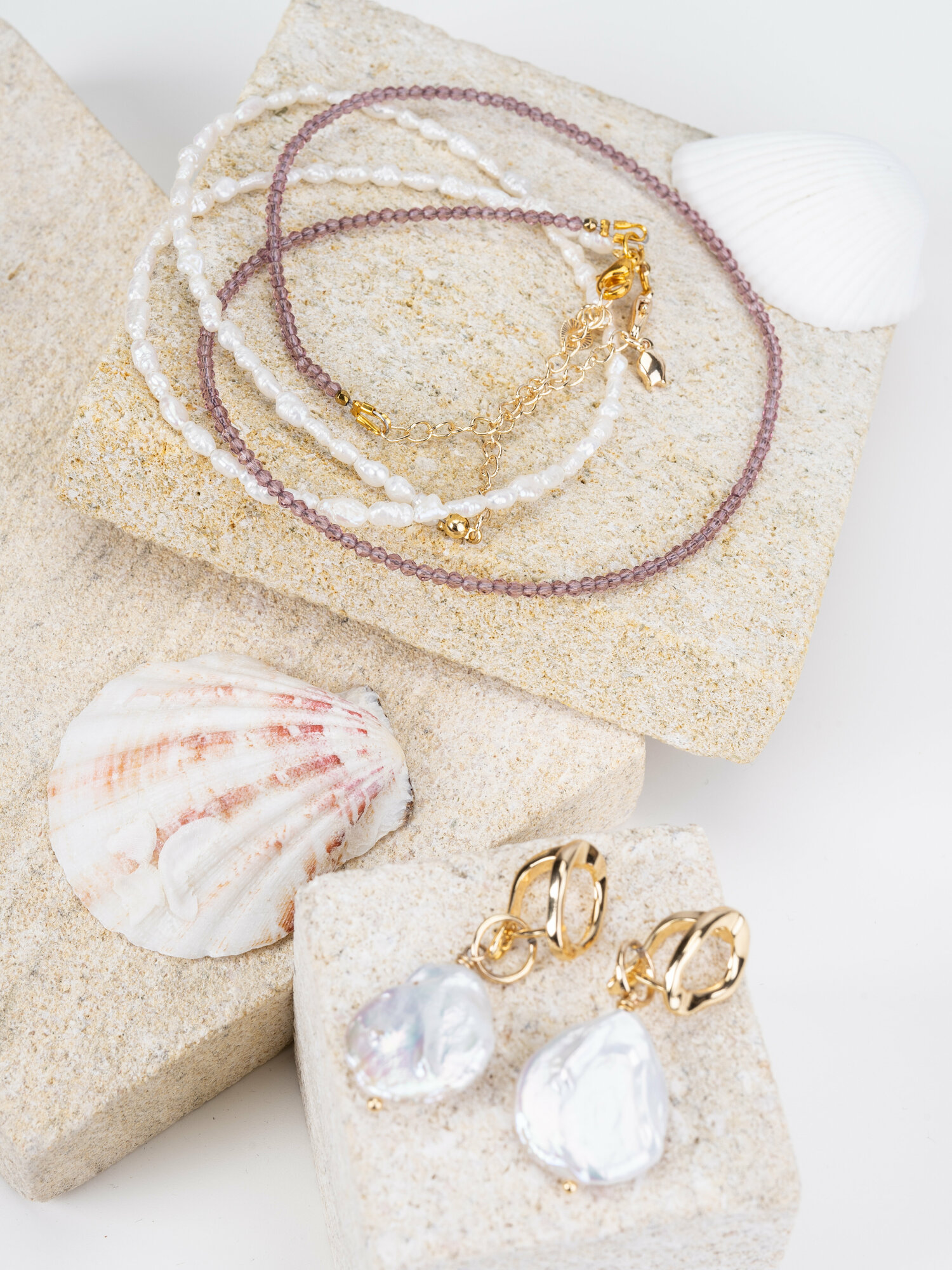 Комплект бижутерии: серьги, чокер, шпинель, жемчуг пресноводный культивированный