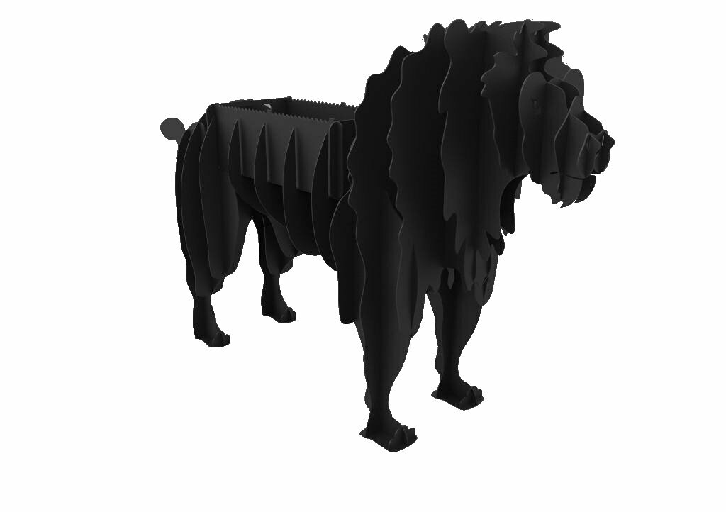 Мангал Лев объемный 3D