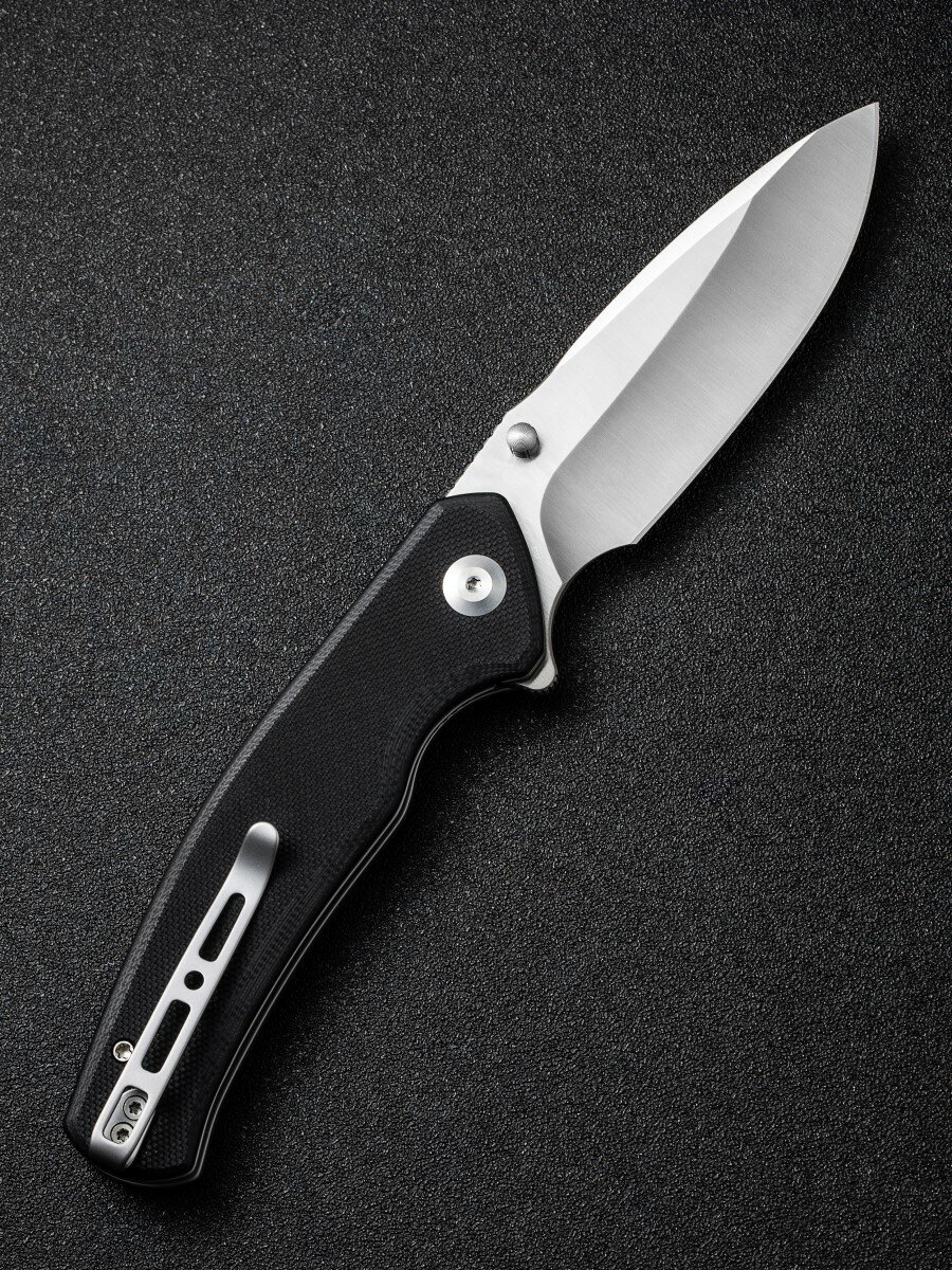 Складной нож SENCUT Slashkin D2 Steel Satin Finished Handle G10 Black, S20066-1