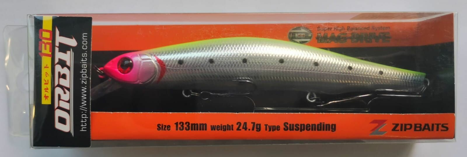 Воблер Zipbaits Orbit 130 SP, 24.7гр, 0.8м-1.4м