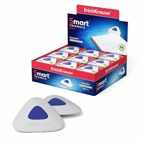 Ластики 6 штук с центровкой ErichKrause Smart Mini треугольные