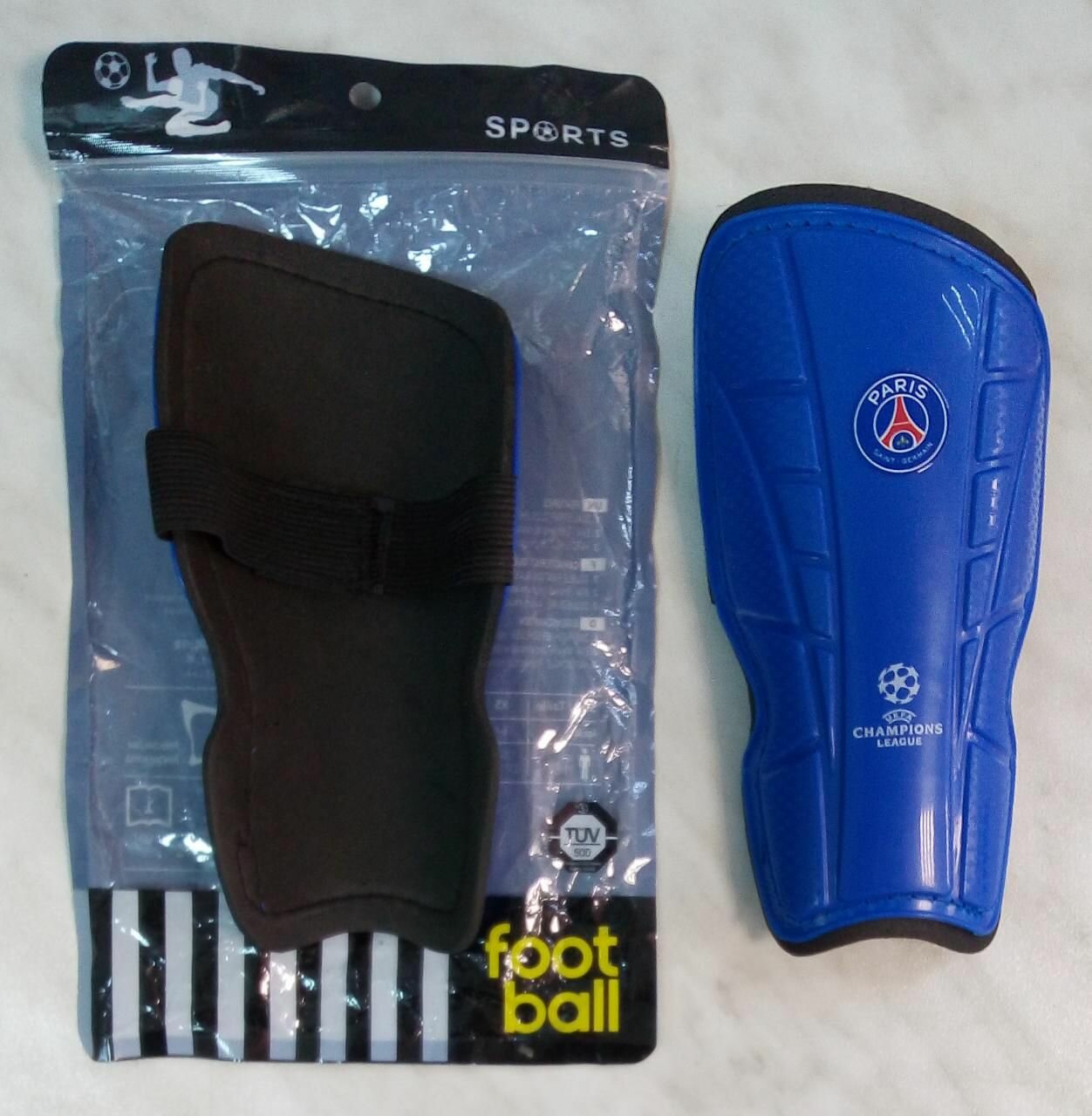 Для футбола ПСЖ Детские щитки футбольного клуба PSG (париж, франция) защита ног синие