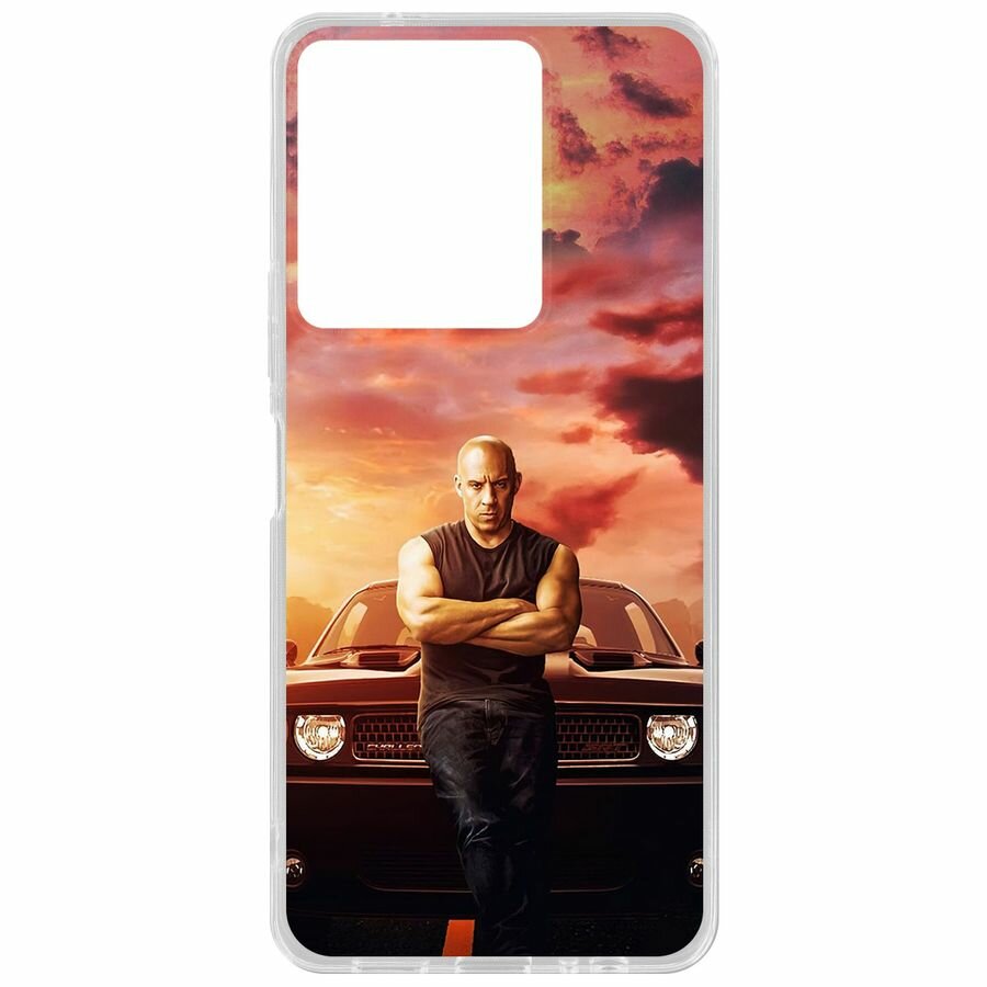 Чехол-накладка Krutoff Clear Case Форсаж. Доминик Торетто для Vivo Y27s