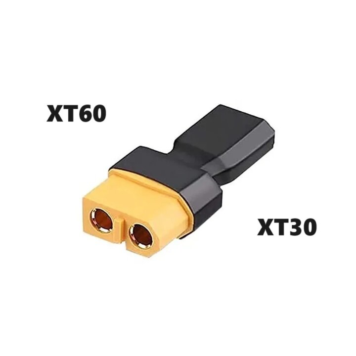 Переходник ХТ60 на XT30 (папа / мама) 180 соединительный разъем питания XT60 желтый XT-30 адаптер силовой XT60H коннектор XT60U M штекер