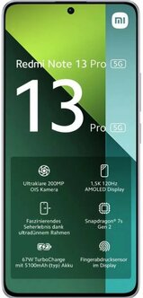Смартфон Xiaomi Redmi Note 13 Pro 5G, 12/512 Gb, Ocean Teal: характеристики и описание товара на ...