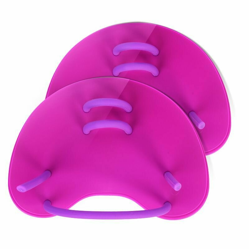 Лопатки для плавания FINGER розовые взрослые на пальцы и детские маленькие