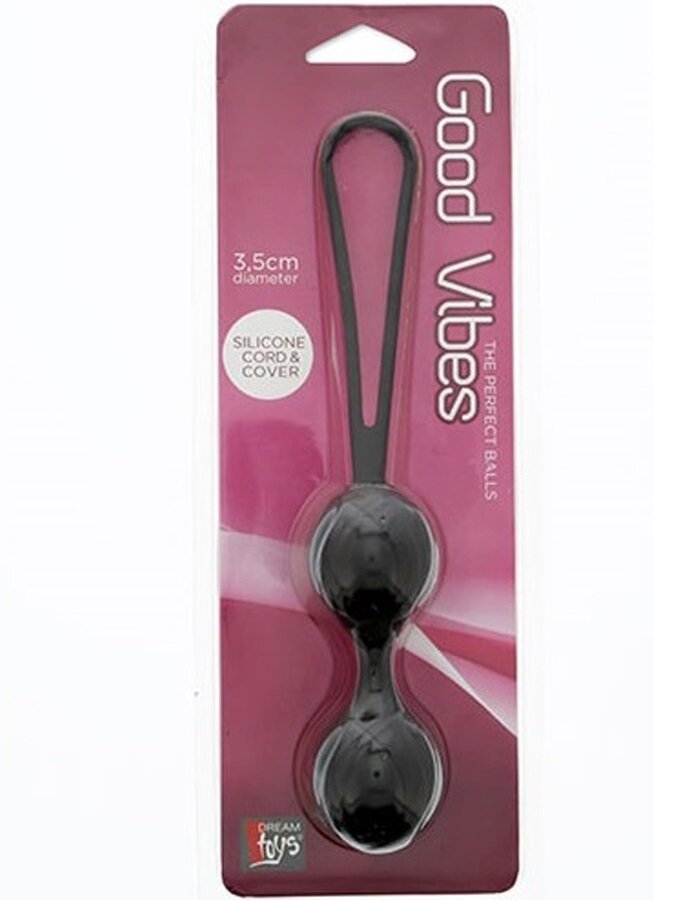 Черные вагинальные шарики со смещенным центром тяжести, 3.2cm