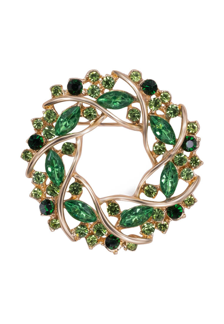 Брошь, стразы