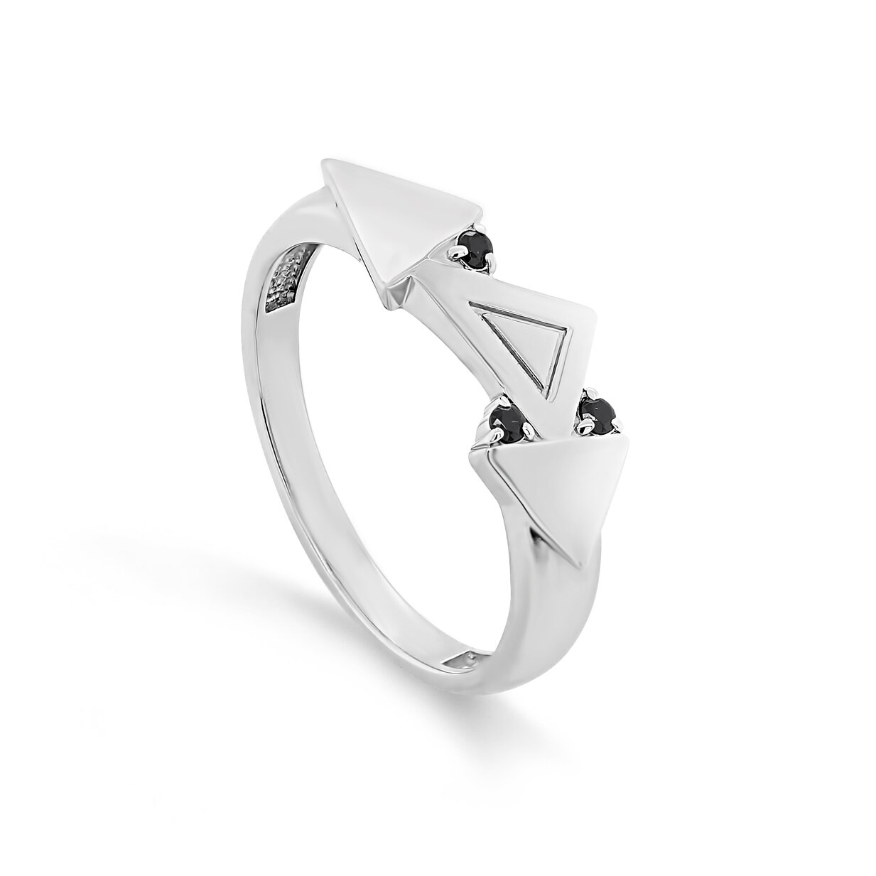 Кольцо, серебро, 925 проба, фианит