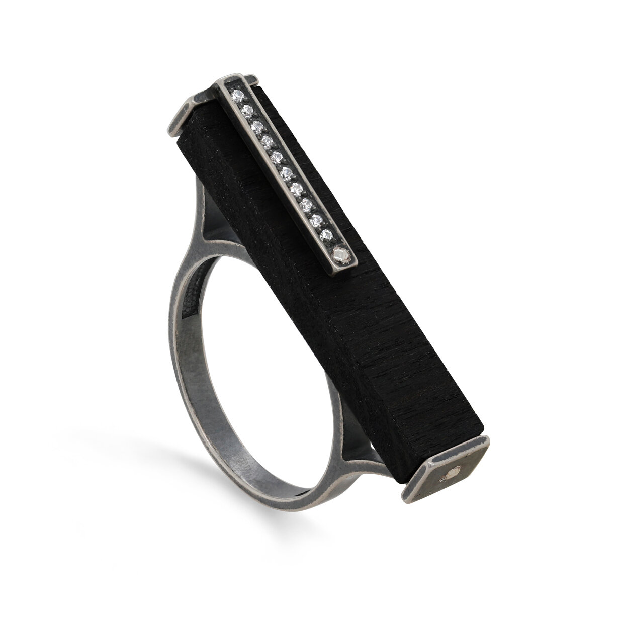 Кольцо, серебро, 925 проба, фианит