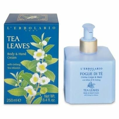 Крем L`Erbolario Body Care Tea Leaves Body and Hand Cream, Крем для тела и рук с экстрактом чая, 250 мл