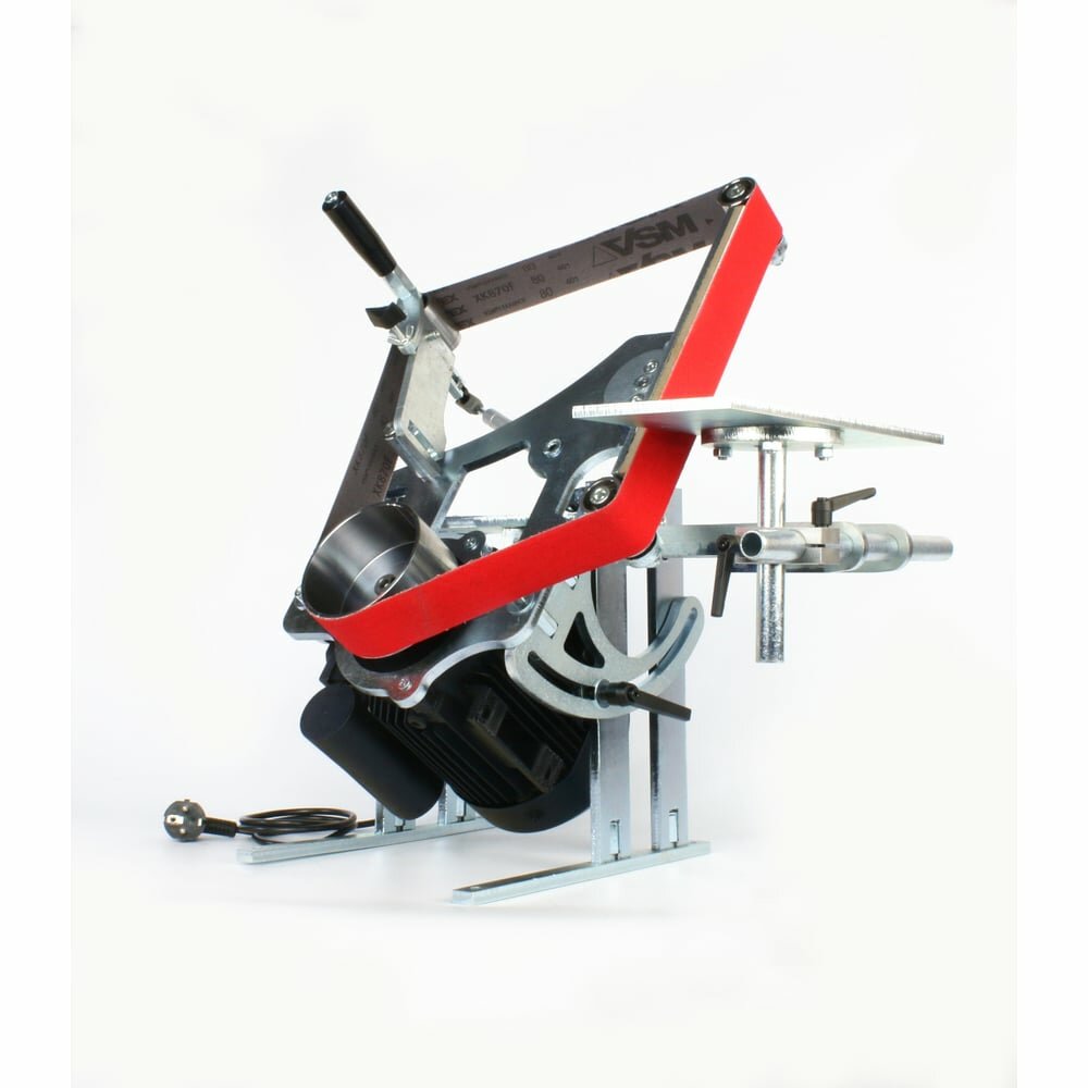 Ленточный гриндер с поворотной рамой Мосгриндер Мастер 1250 1.1кВт + ленты 10шт БАЗ 1250x50мм MG-1250, 1.1 кВт