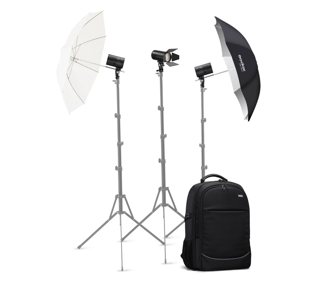 Комплект Godox AD100Pro Three Kit, 3х100 Дж + аксессуары, питание от аккумулятора