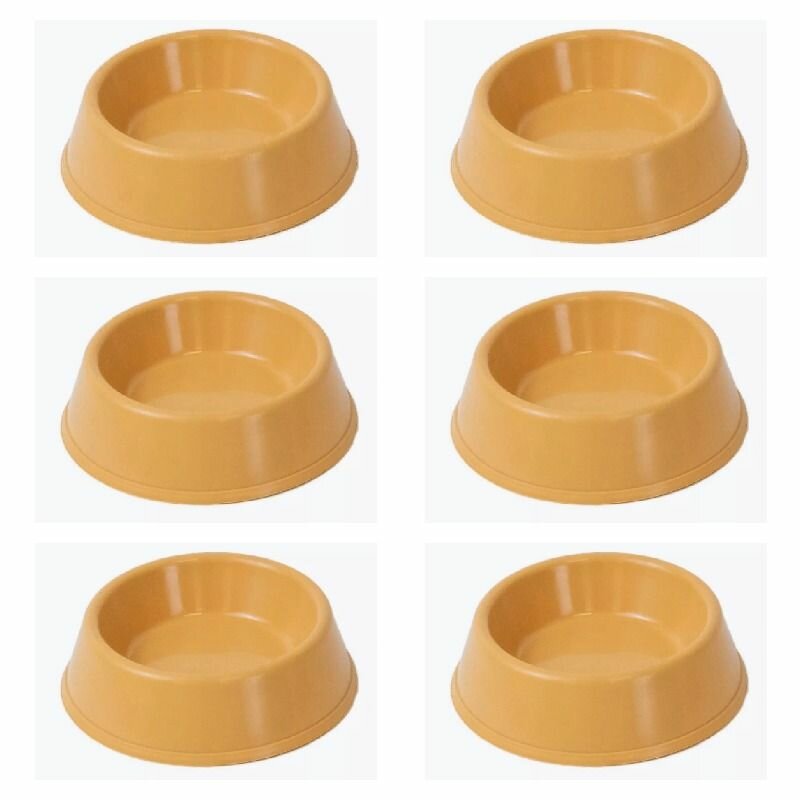 Дарэлл Миска для котят, бежевая, Диаметр 100 мм, 100 мл, 6 шт