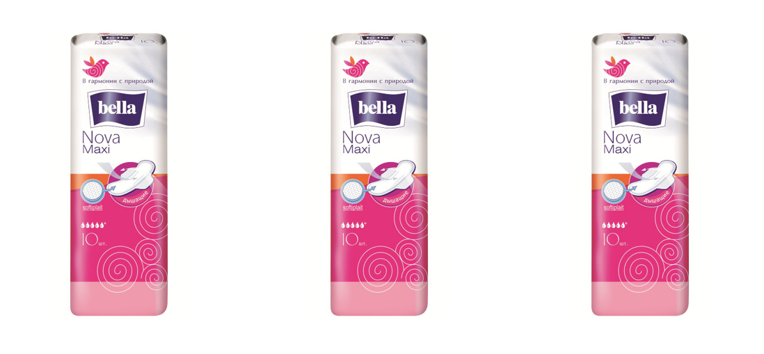 Прокладки Bella Nova Maxi, 10 шт, 3 уп