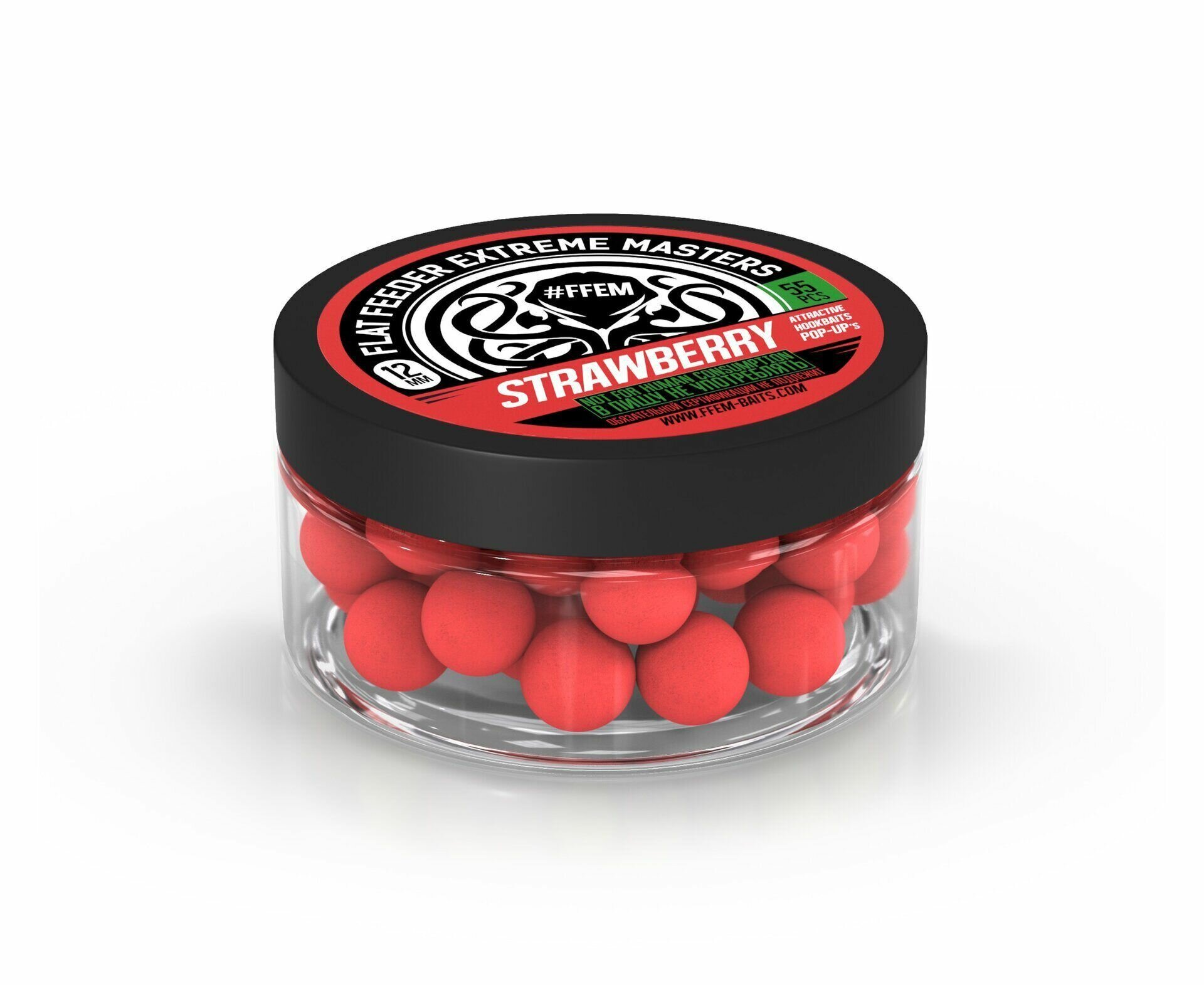 Бойлы плавающие FFEM Pop-Up Strawberry 12mm