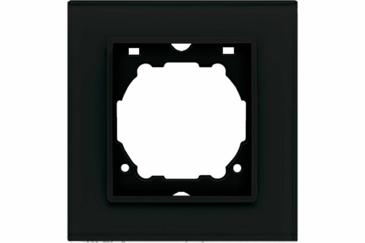 Vesta Electric vesta-electric 1-местная рамка FRM050101CHR чёрный цвет пластика
