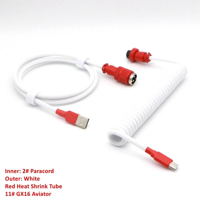 Кабель USB-A - Type-C Micro Mini-USB в двойной оплетке из паракорда и ПЭТ с витой Type-C, As Image