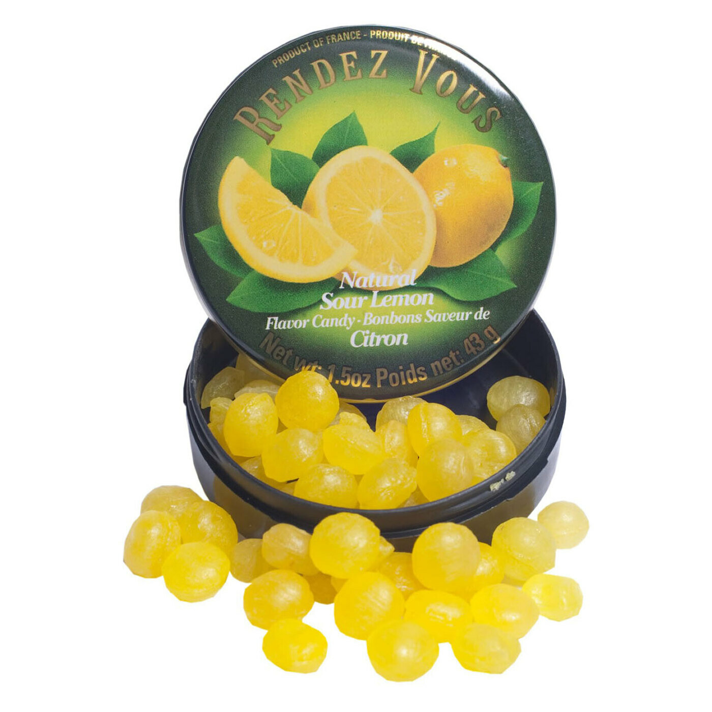 Леденцы RENDEZ VOUS лимон 43г Rendez Vous natural sour lemon Франция
