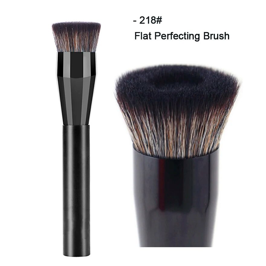 Профессиональная кисть для тонального крема Vela.Yue, жидкая минеральная пудра для лица, кремовая основа для складок, прозрачная кисть для макияжа с полным покрытием