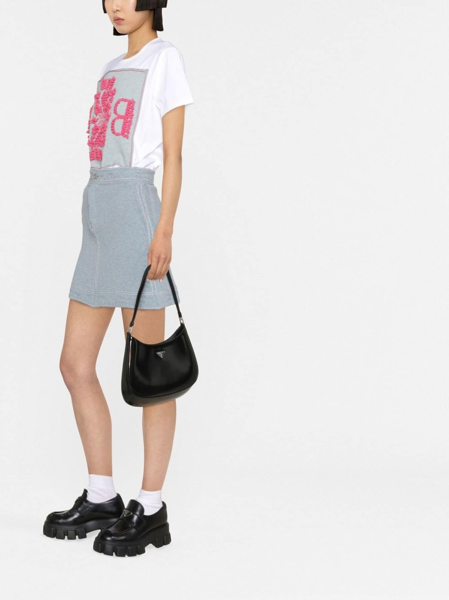 Юбка Barrie Contrast-stitch mini skirt, размер 40 — фото 1