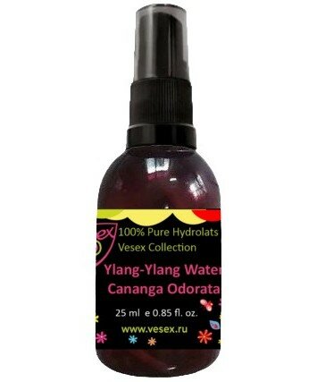 VESEX Гидролат иланг-иланга 100% (иланговая вода) / Ylang-Ylang 25 мл.